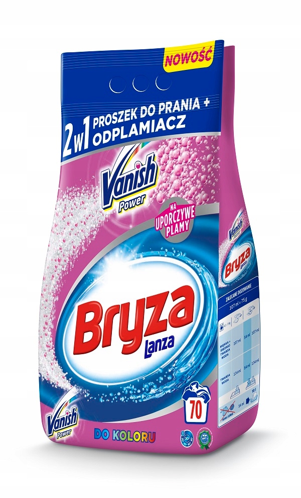 Bryza Lanza Vanish Ultra Color 2w1 proszek do pran - 7902453988 ...