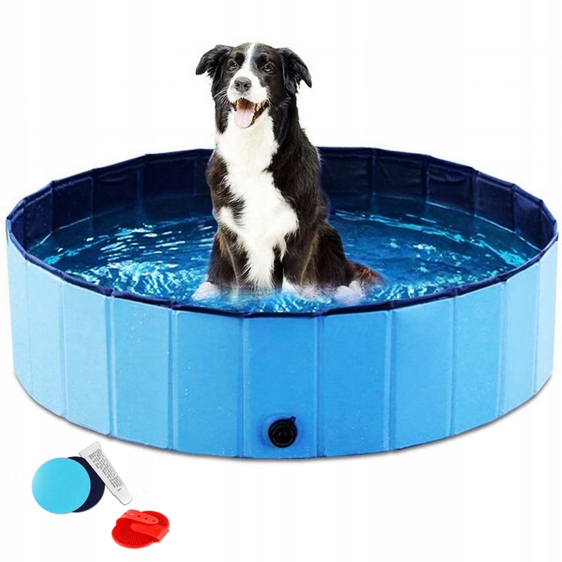 Basen Ogrodowy PCV dla Psa składany 160x30 GRATIS - 10668435212 ...