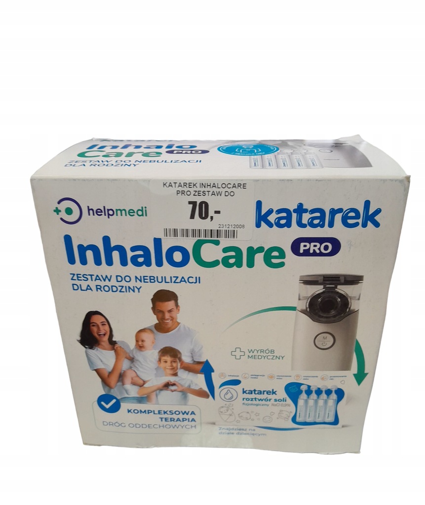 INHALATOR NEBULIZATOR Inhalo Care Pro Zestaw do nebulizacji dla rodziny ...