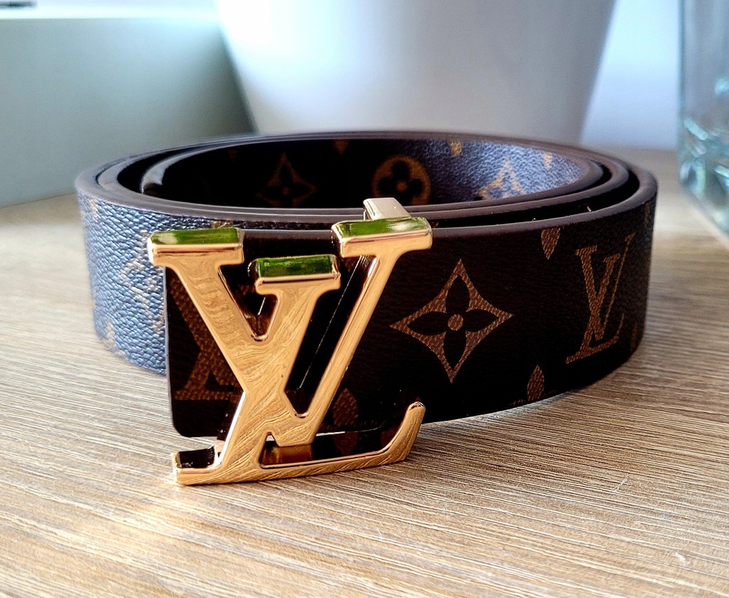 NOWY PASEK DAMSKI LOUIS VUITTON LV MONOGRAM - 11243925187 - oficjalne ...