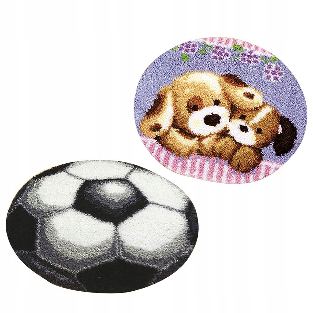 DIY Latch Hook Kit Cartoon Animals Dogs Football - 13075758788 ...