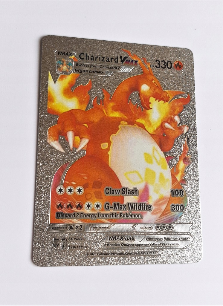 Karta Pokemon Charizard Vmax Silver - 12824911665 - oficjalne archiwum Allegro