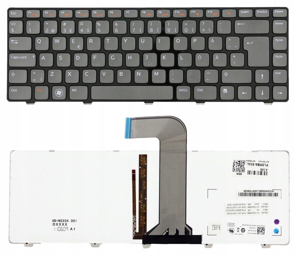 Klawiatura DELL 3450 M4040 N505 XPS L502X N5040 - 11237851535 ...