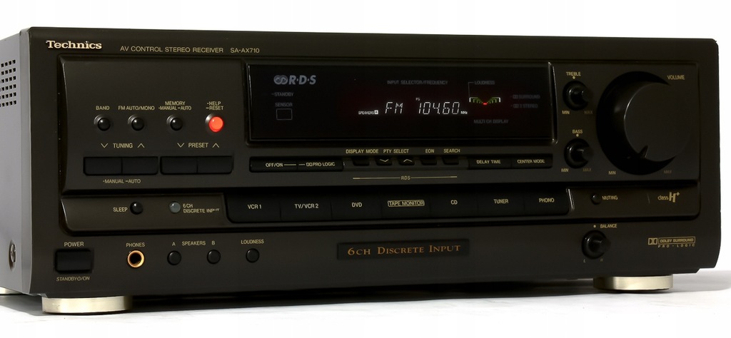 TECHNICS SA-AX710 AMPLITUNER KINA PROLOGIC RDS - 12063283400 - oficjalne archiwum Allegro