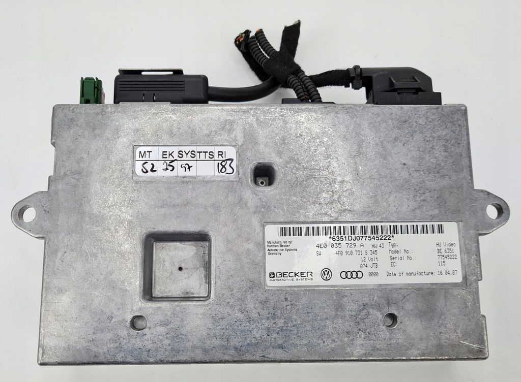 AUDI A6 C6 MODUŁ STEROWNIK MMI 4F0910731S - 13319511049 - oficjalne archiwum Allegro