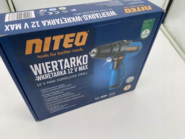 WKRĘTARKA AKUMULATOROWE NITEO TOOLS NTX-12VDC0359 - 12690584888 - oficjalne archiwum Allegro