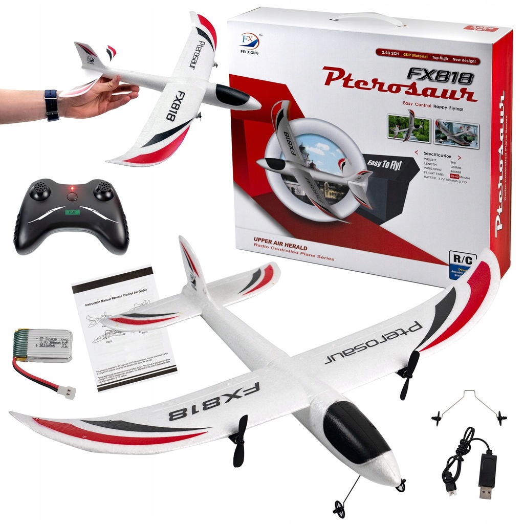 Samolot RC na Pilota Zdalnie Sterowany Pterosaur RC 2CH RTF 2,4GHz ...