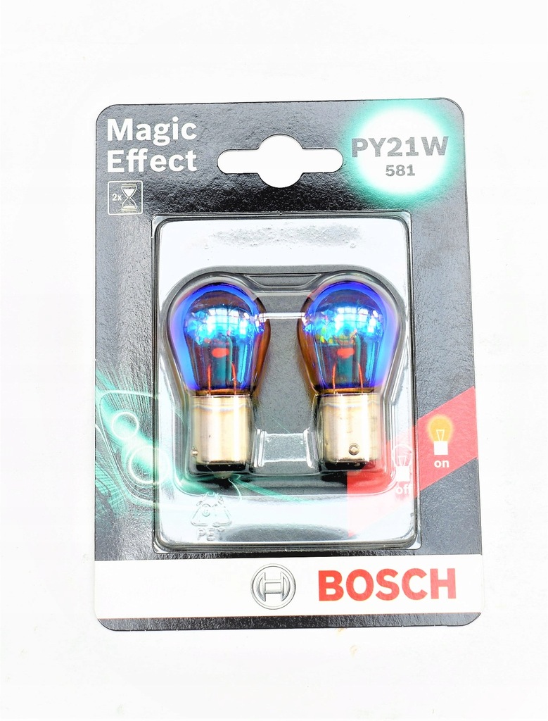 Żarówka PY21W Bosch Magic Effect BAU15s 12V 21W - 7487188730 - oficjalne archiwum Allegro