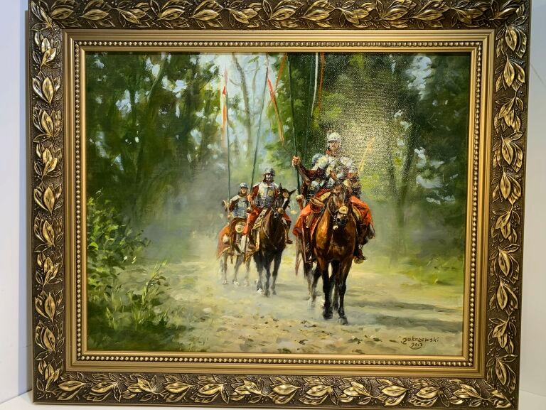 OBRAZ HUSARIA MARIAN ZAKRZEWSKI - 9711556203 - oficjalne archiwum Allegro