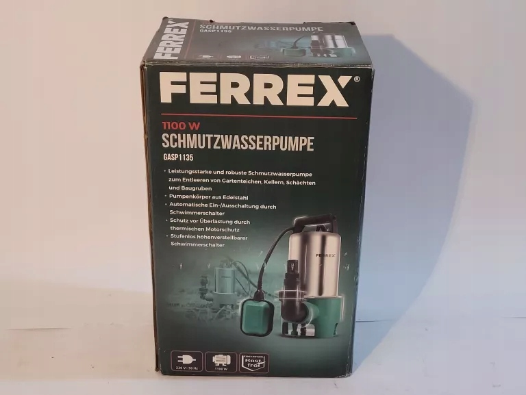 POMPA DO BRUDNEJ WODY FERREX F-SP 1135 KOMPLET - 13520468686 ...