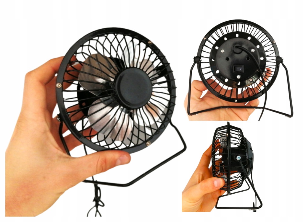 WENTYLATOR MINI MAŁY PRZENOŚNY WIATRACZEK USB MOC - 13840820548 ...