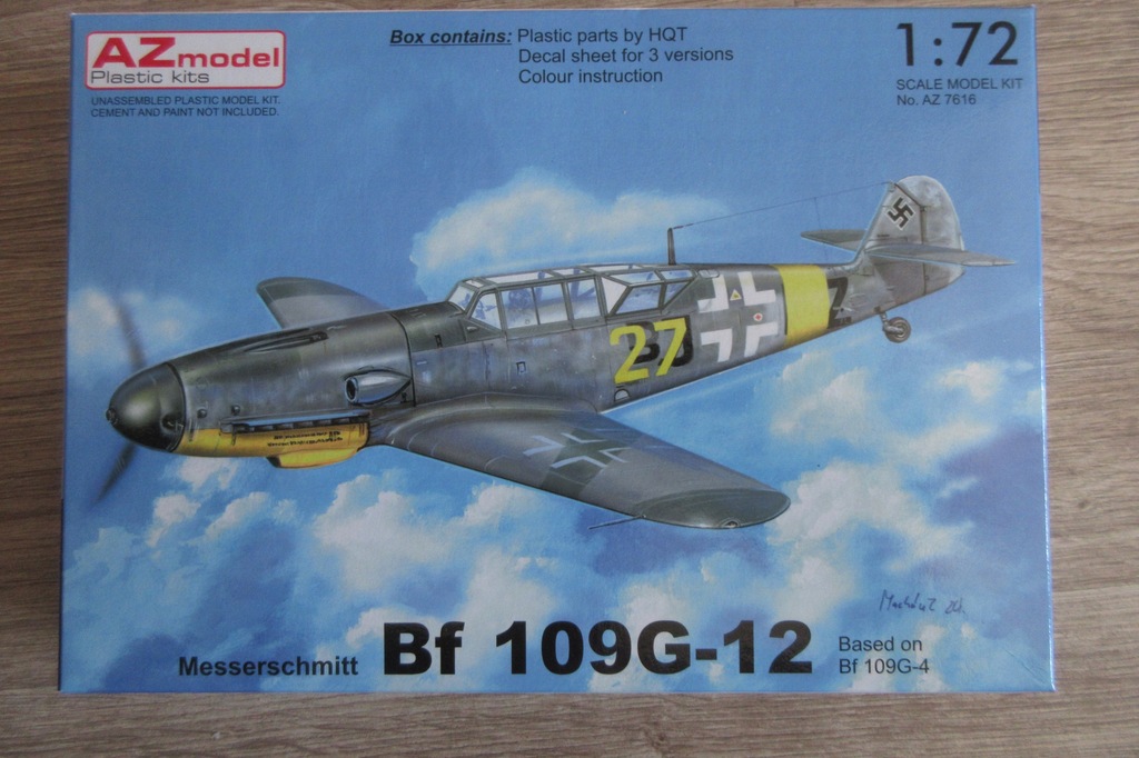 MESSERSCHMITT BF-109 G-12 AZ MODEL 1/72 - 12238597434 - oficjalne archiwum Allegro