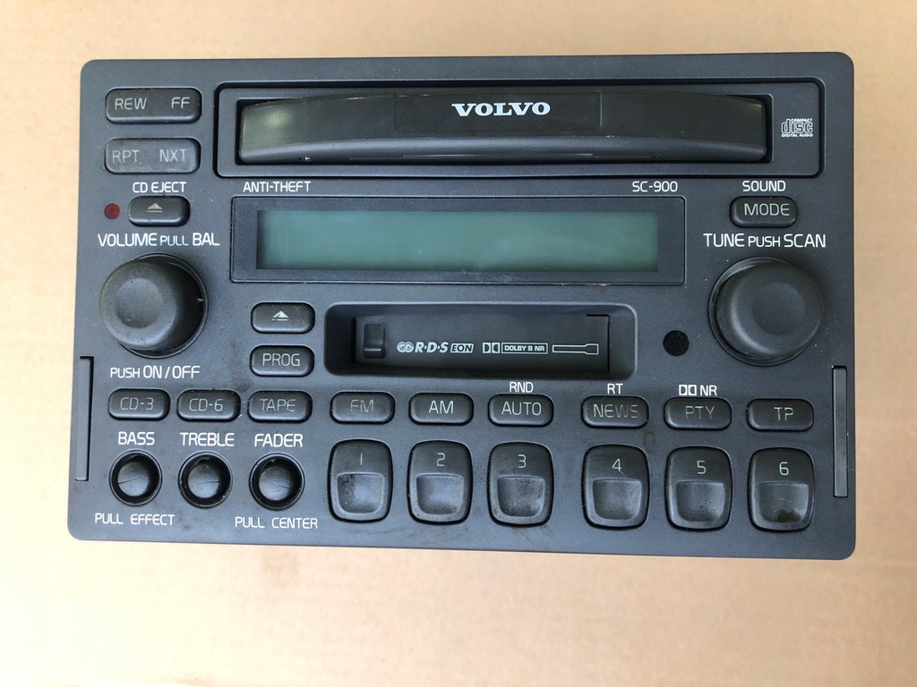 RADIO CD VOLVO S40 V40 S70 850 V70 SC-900 KOD - 13011101789 - oficjalne ...
