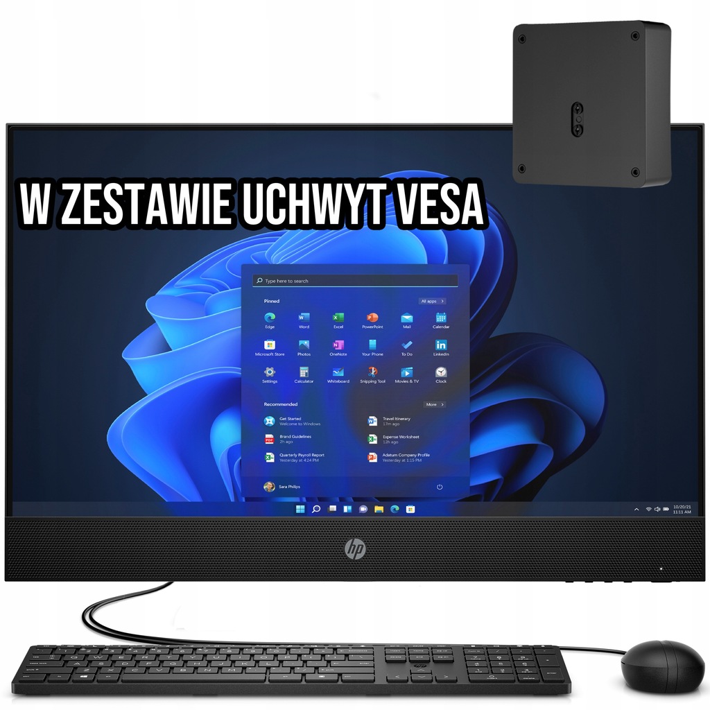 All in One AiO HP ProOne 440 i5-12 16/512 SSD FHD - 14359512167 - oficjalne archiwum Allegro