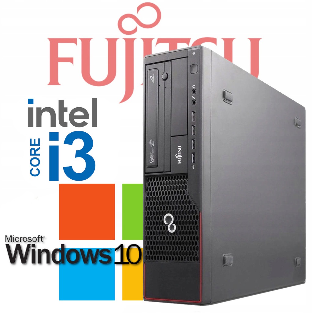 PC KOMP FUJITSU SFF| i3 2 x 3.30GHz | 8GB 500HDD| WIN10 |NAPĘD ...