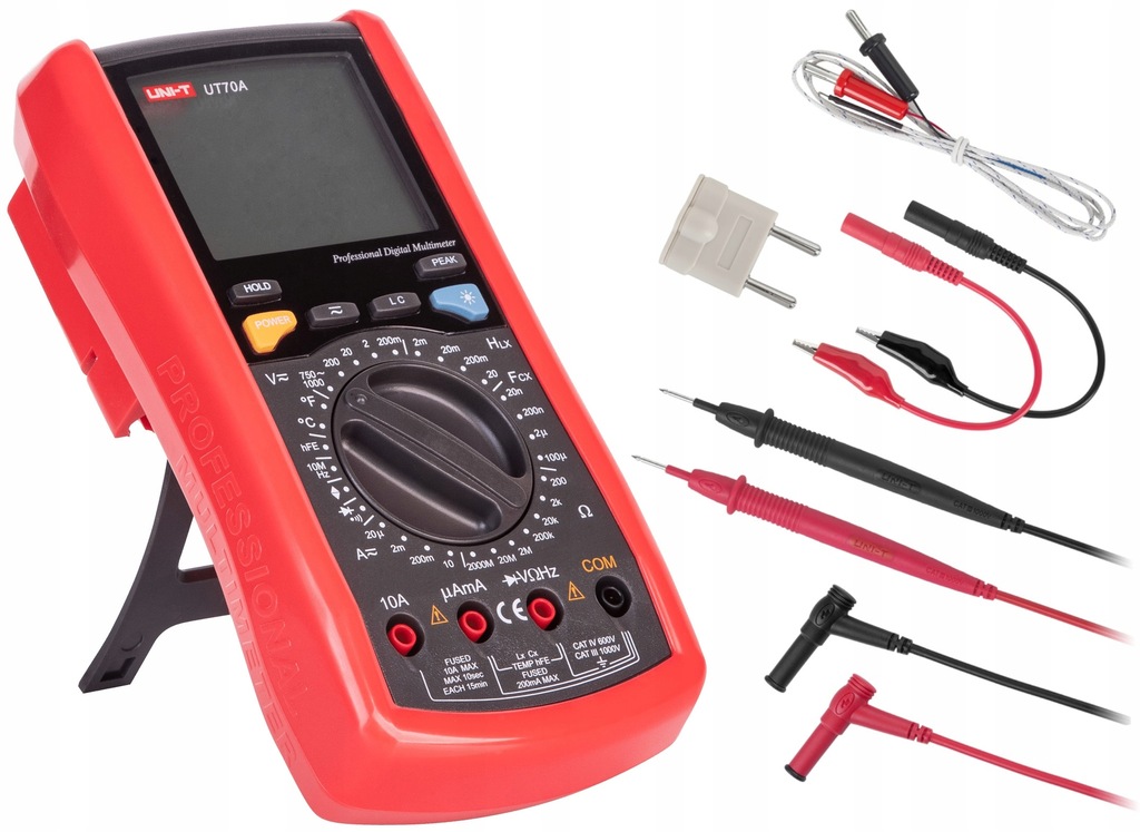 Miernik prądu MULTIMETR UNI-T duży LCD temperatura - 10562853169 - oficjalne archiwum Allegro