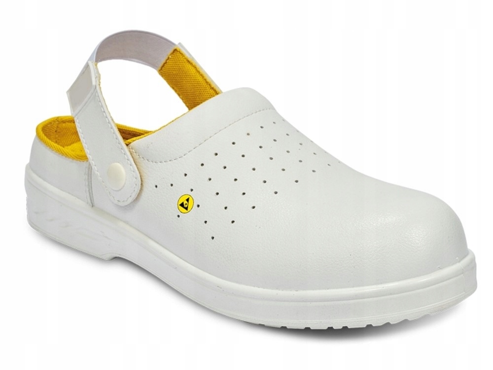Buty Klapki ESD robocze damskie RAVEN białe 38 - 11532192798 ...