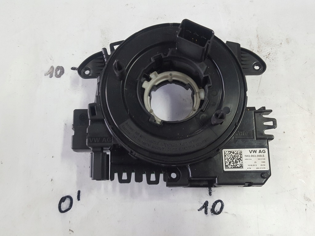 SEAT LEON 2 II LIFT 09-12r TAŚMA AIRBAG ZWIJAK 5K0953569E - 14777172525 ...