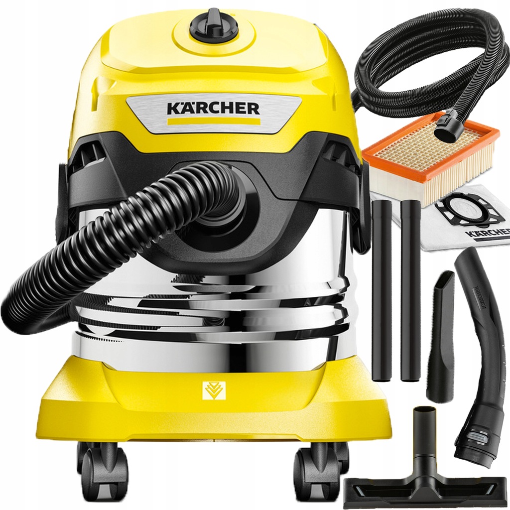 ODKURZACZ PRZEMYSŁOWY KARCHER WD4 SUCHO MOKRO XL - 12218375690 - oficjalne archiwum Allegro