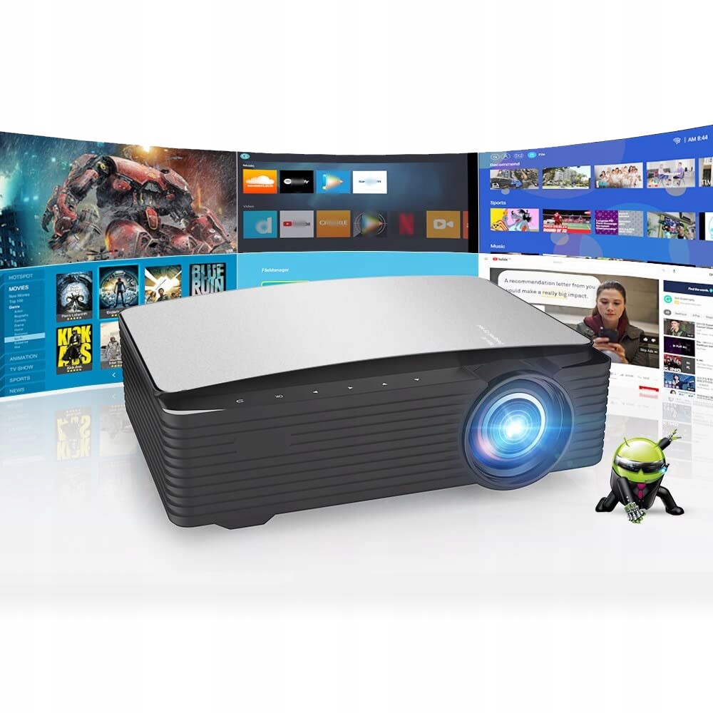 Купить СВЕТОДИОДНЫЙ ПРОЕКТОР ANDROID WiFi 1080p FullHD 4K: отзывы, фото ...