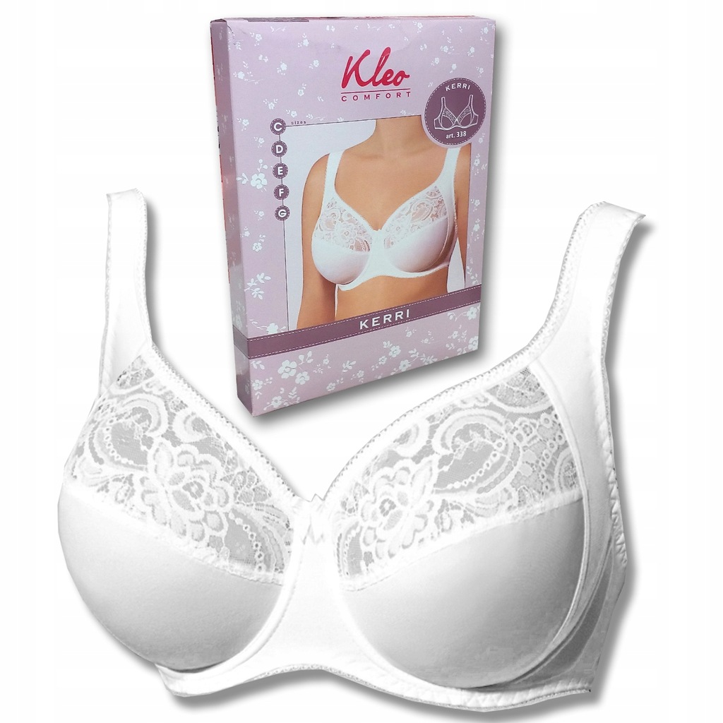 KLEO biustonosz miękki KERRI 338 bia 90G - 11060714275 - oficjalne archiwum Allegro