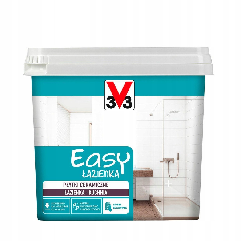 V33 EASY FARBA RENOWACYJNA ŁAZIENKA cynamon 0,75L - 10782090187 ...