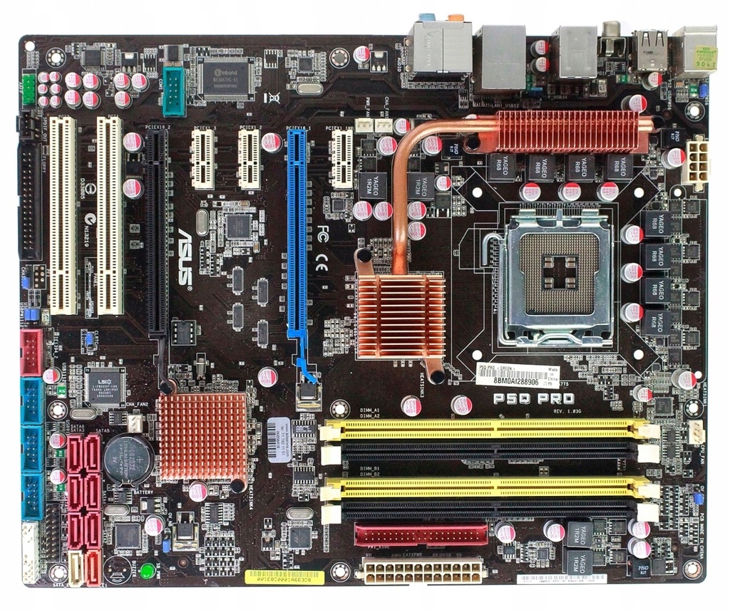 Płyta główna ASUS P5Q PRO P45 FSB1600 GWARANCJA - 7881492797 ...