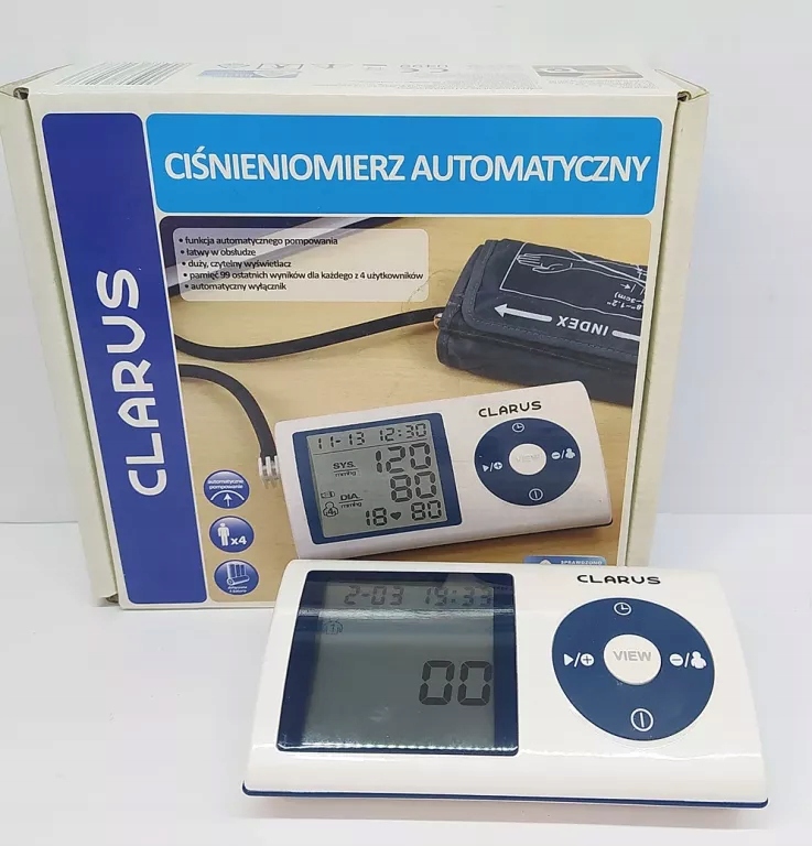 CIŚNIENIOMIERZ AUTOMATYCZNY CLARUS BPM-120 USZKOD - 13208328031 - oficjalne archiwum Allegro