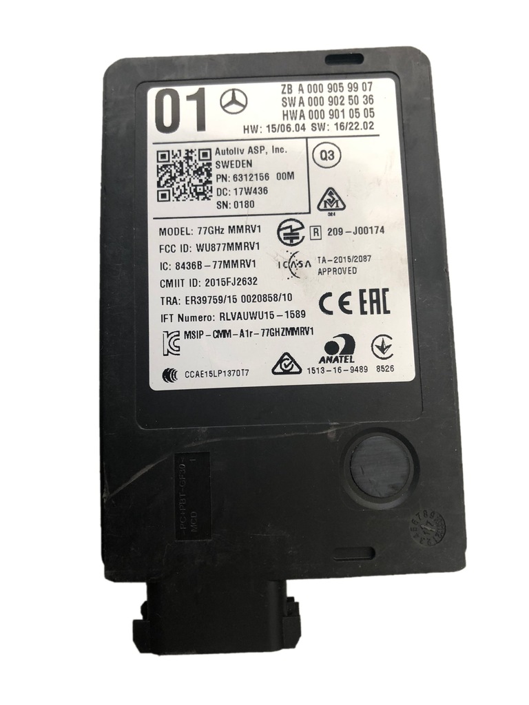 Mercedes Moduł Radar 0009059907 - 7933710461 - oficjalne archiwum Allegro