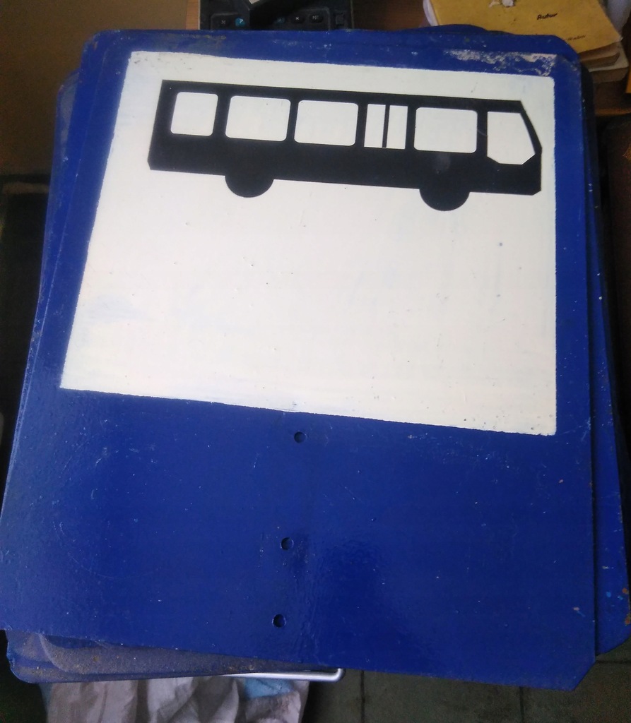 Przystanek autobusowy tabliczka PRL PKS MP - 8019491521 - oficjalne ...