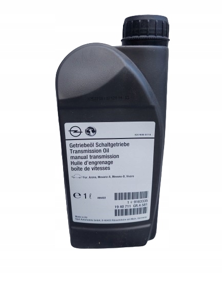 OPEL ARENA MOVANO VIVARO OLEJ DO MANUALNEJ SKRZYNI BIEGOW 9163335 ...