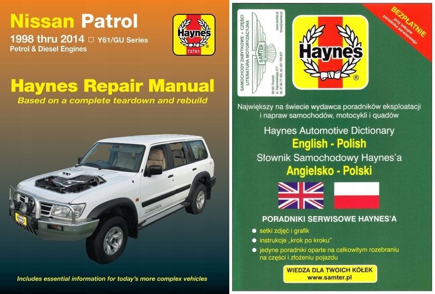 NISSAN Patrol GU Y61 98-14 instrukcja Haynes GR61 - 9510067946 ...