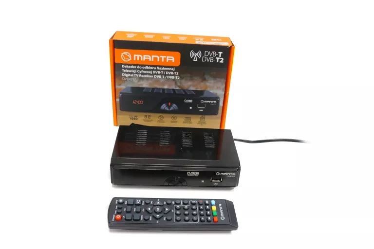 DEKODER MANTA DVBT017 DVB-T2 +GWARANCJA. - 12413619547 - oficjalne archiwum Allegro