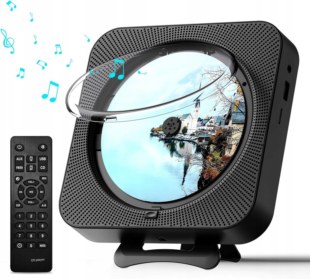 PRZENOŚNY ODTWARZACZ CD MP3 BLUETOOTH 5.1 + PILOT - 15303858678 - oficjalne archiwum Allegro