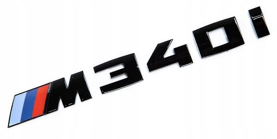 BMW M340i emblemat logo znaczek napis czarny - 12143138621 - oficjalne ...