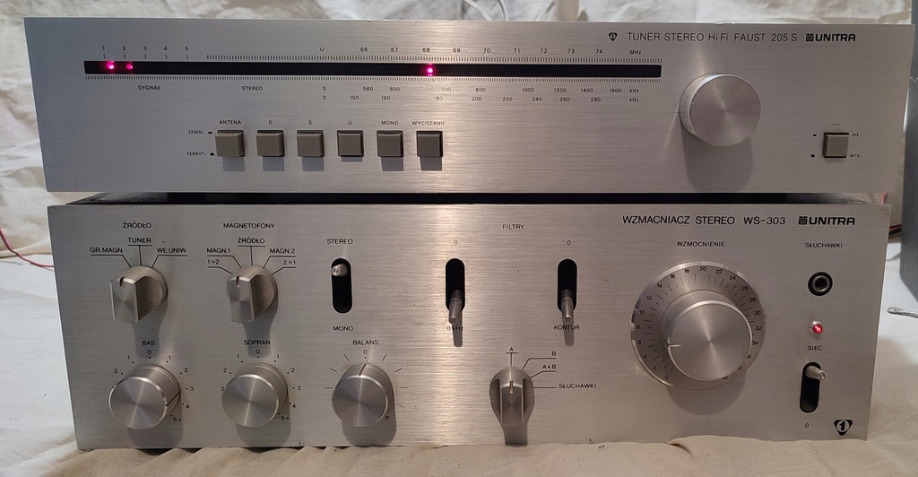 Wzmacniacz Unitra WS-303 - 13873214253 - oficjalne archiwum Allegro