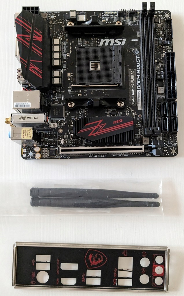 Płyta główna MSI B450I GAMING PLUS AC Mini ITX - 14072986466 ...