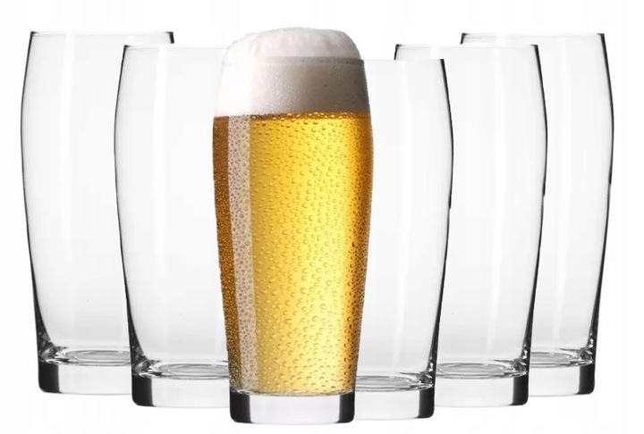 Szklanki kufle do piwa Krosno Chill 500 ml 6 sztuk - 12945298000 - oficjalne archiwum Allegro