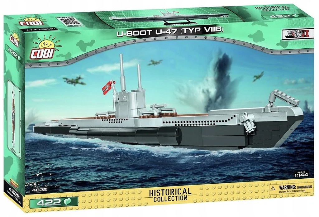 COBI 4828 U BOOT U 47 HISTORICAL COLLECTION - 11784574553 - oficjalne archiwum Allegro
