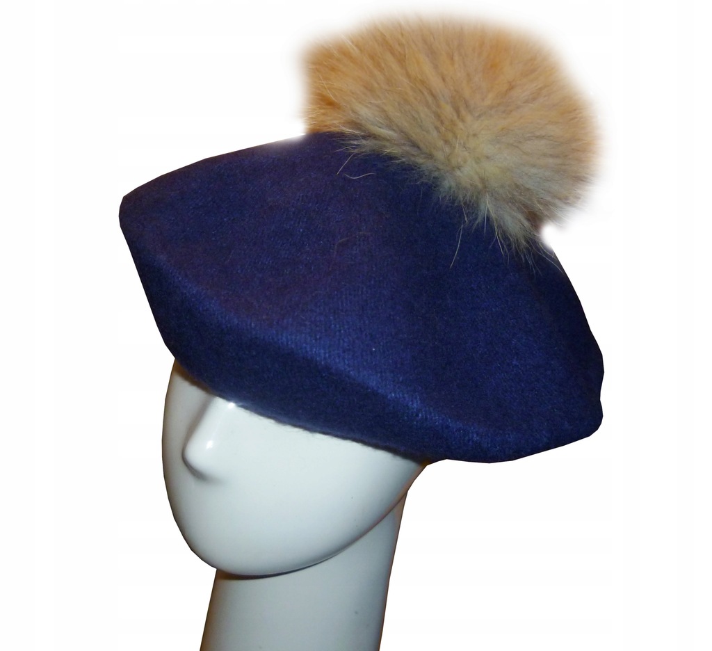 BERET damski z pomponem LISA granat - 12341202447 - oficjalne archiwum ...