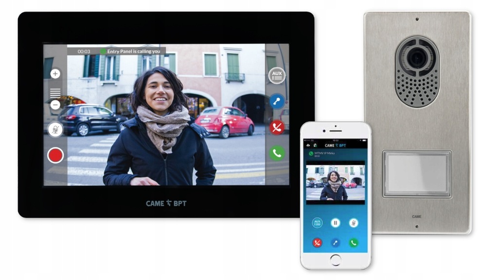 Wideodomofon CAME BPT XTS 7LVKit - Wifi - Zestaw c - 7845486536 - oficjalne archiwum Allegro
