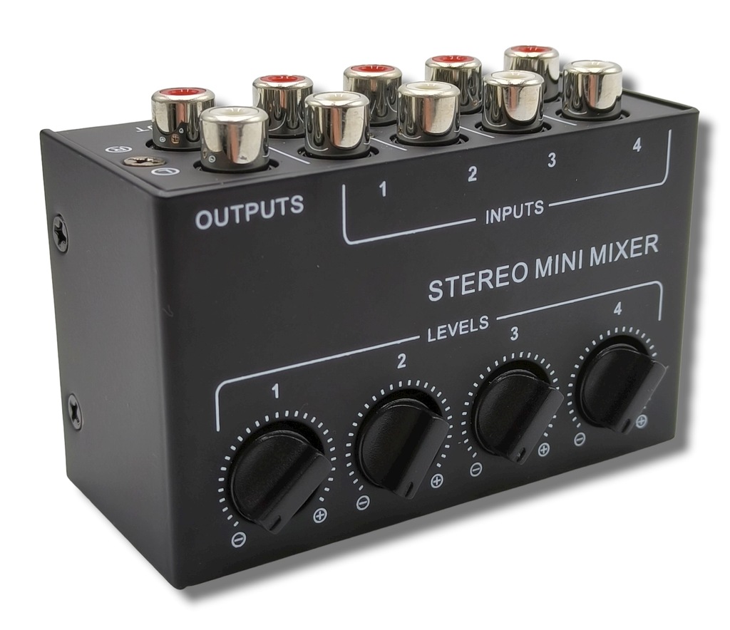 Mini Mikser Audio Stereo | 4 kanały - 12956511539 - oficjalne archiwum ...