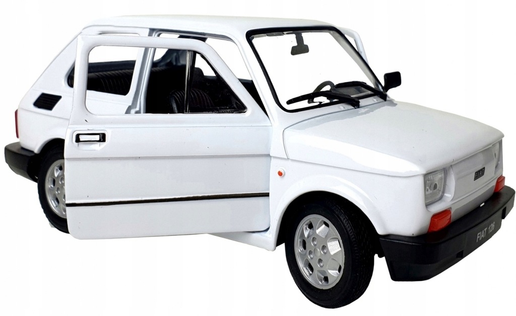 FIAT 126p Samochód PRL Duży MALUCH Auto Welly 1:21 - 11146779623 ...