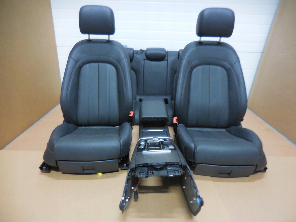 AUDI A6 C7 FOTELE SKÓRA GRZANE WENTYLOWANE BOCZKI - 14925528568 ...