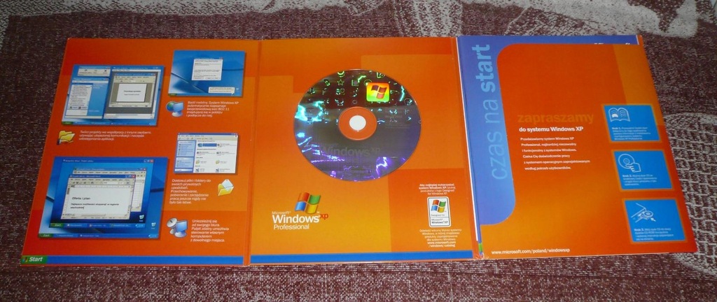 ORYGINALNY Windows XP Professional BOX POLSKI - 11107516645 - oficjalne ...