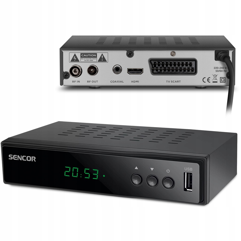 Odbiornik Decoder DVB-T 2 Sencor SDB 5005T H.265 - 13995133737 ...
