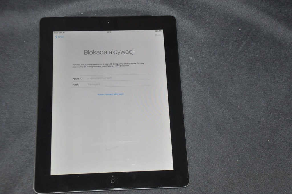 Apple IPAD 2 A1396 emc 2416 9,7" 16 GB - 13003259096 - oficjalne archiwum Allegro