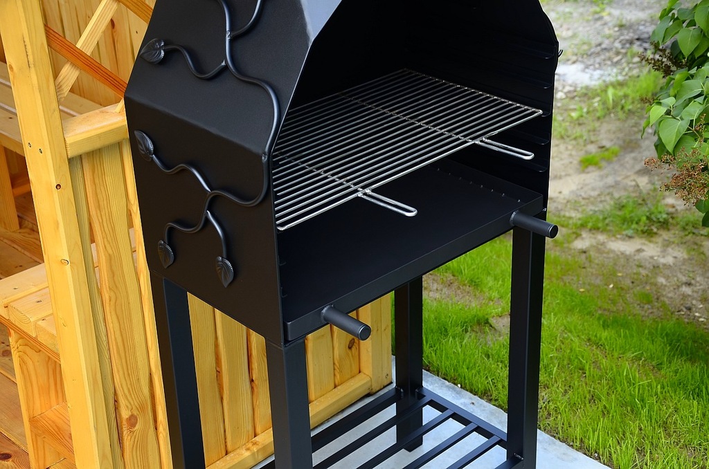 GRILL GRIL OGRODOWY Z KOMINEM DUŻY METALOWY - 7358664100 - oficjalne ...