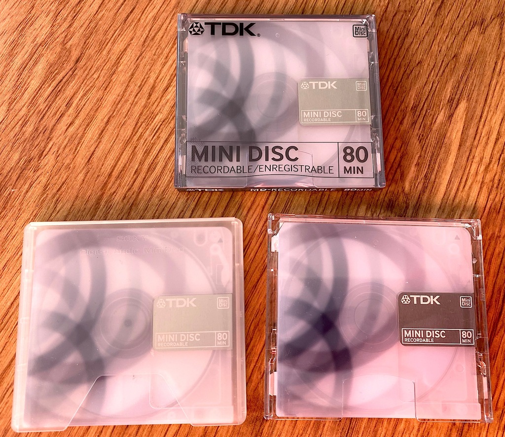MiniDisc TDK 80 min. - 3 szt. - 12498455406 - oficjalne archiwum Allegro