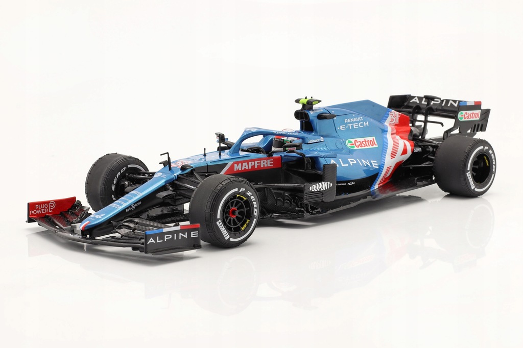 Alpine A521 #31 Ocon Hungary F1 2021 Solido 1:18 - 12926368363 - oficjalne archiwum Allegro